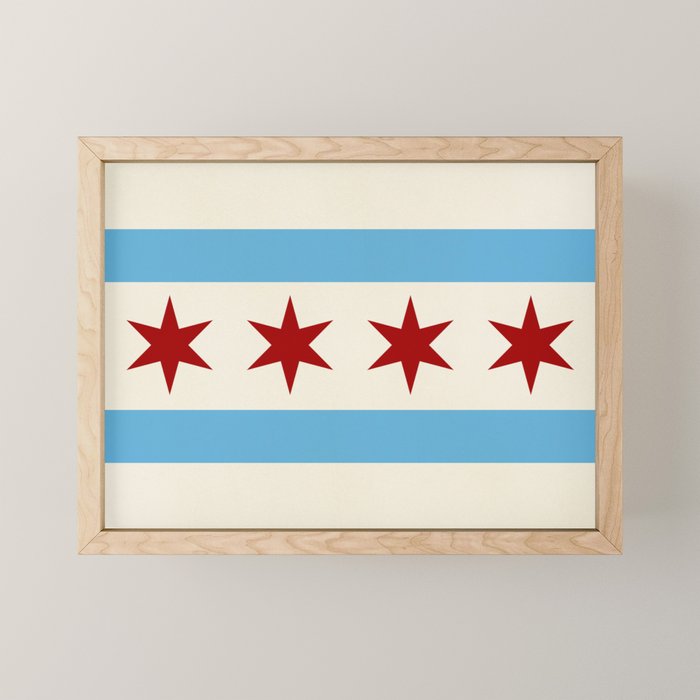 chicago flag framed
