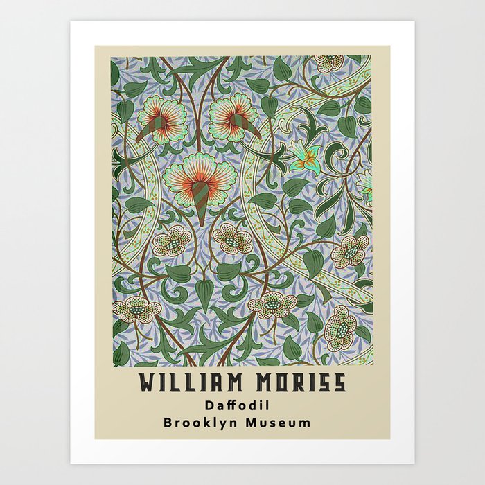 William Morris Daffodil Pattern Art Print by Ipsita Das | Society6 William Morris Daffodil Pattern Art Print by Ipsita Das | Society6