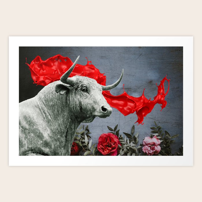 Bull Head Artwork Paintings