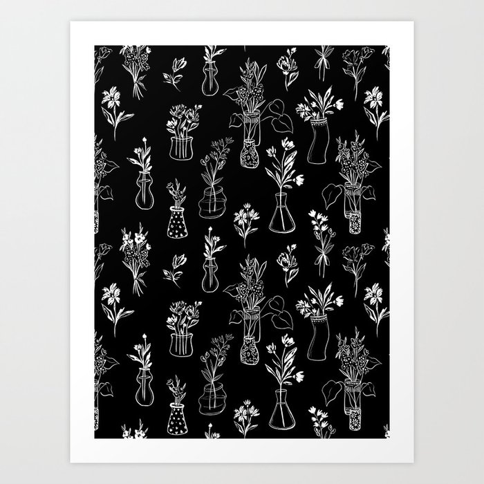 black print background