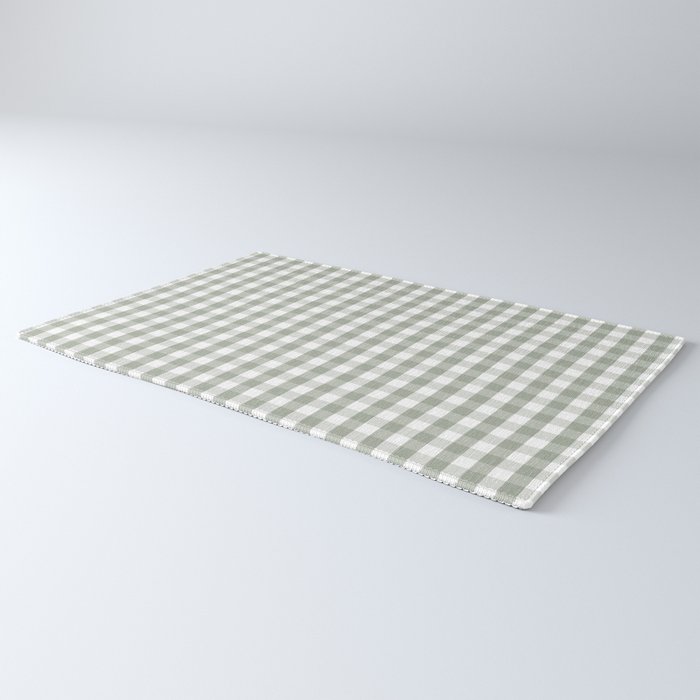 gray gingham rug