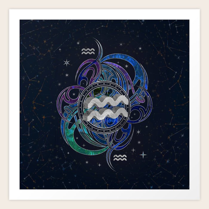Aquarius Symbol Art