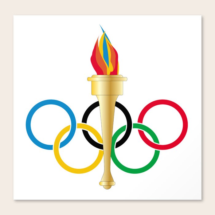 Olympic Rings Canvas Print by HomeStead Digital | Society6