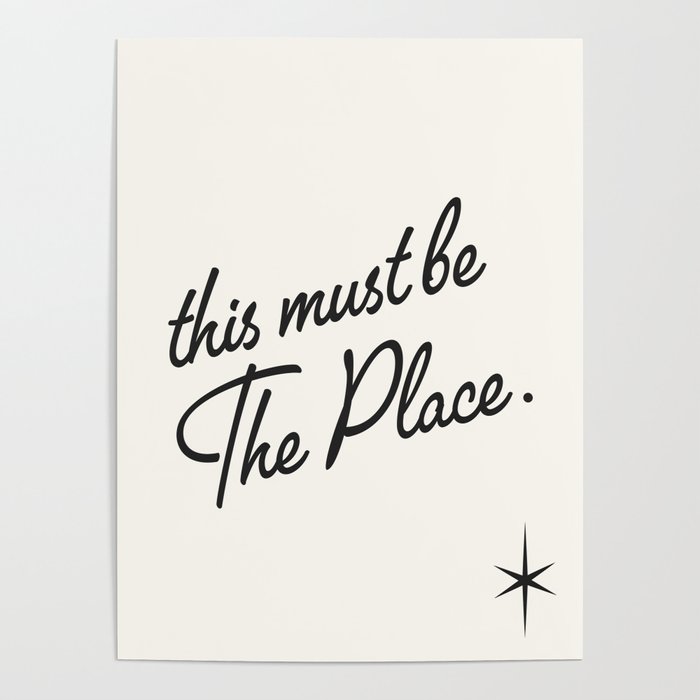 this is the place poster