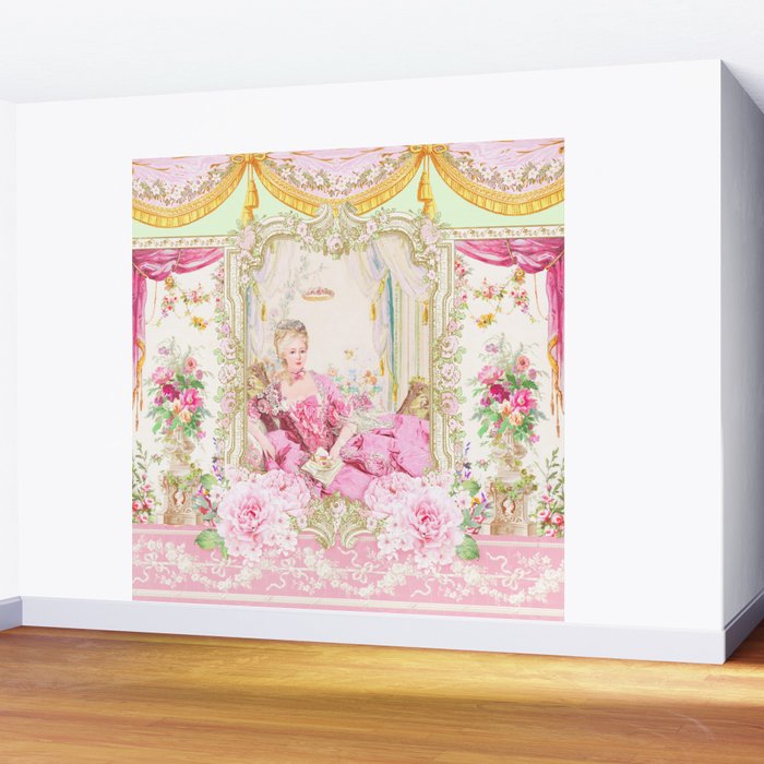 rococo wallpaper mural