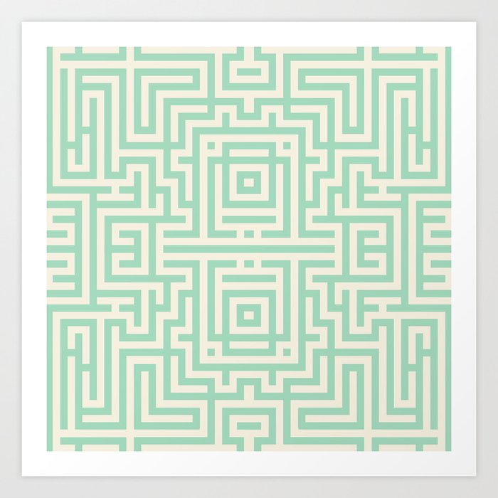 Mint Aztec Pattern