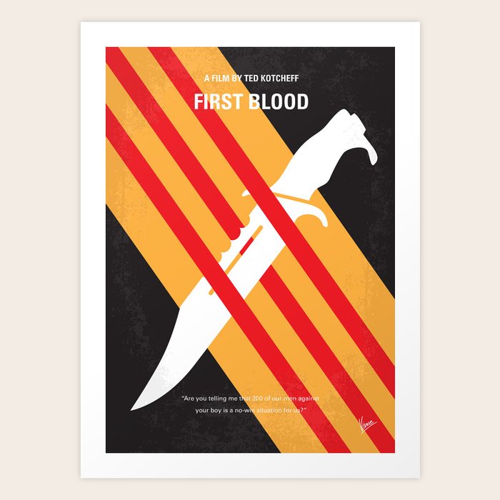 Music & Movie Posters Prints Art & Collectibles Rambo First Blood ...