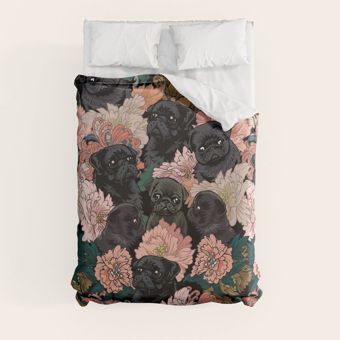 black pug bedding