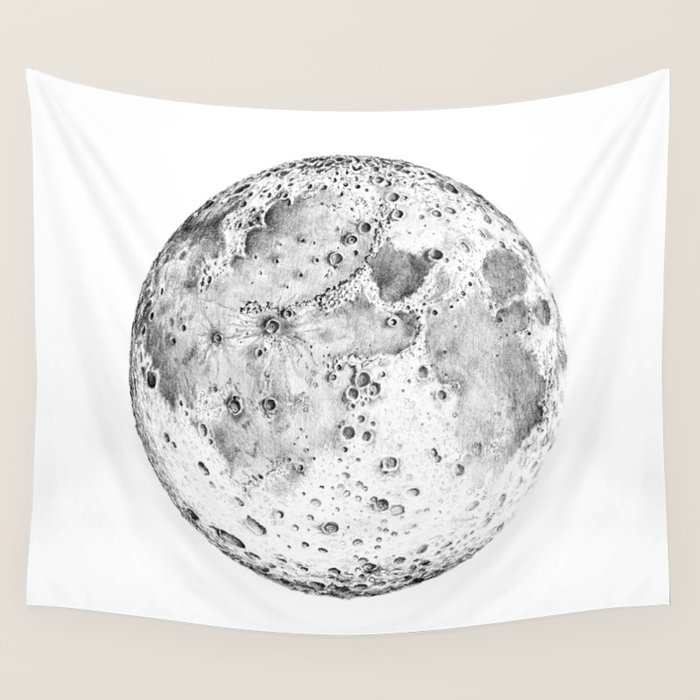 how to draw a full moon easy