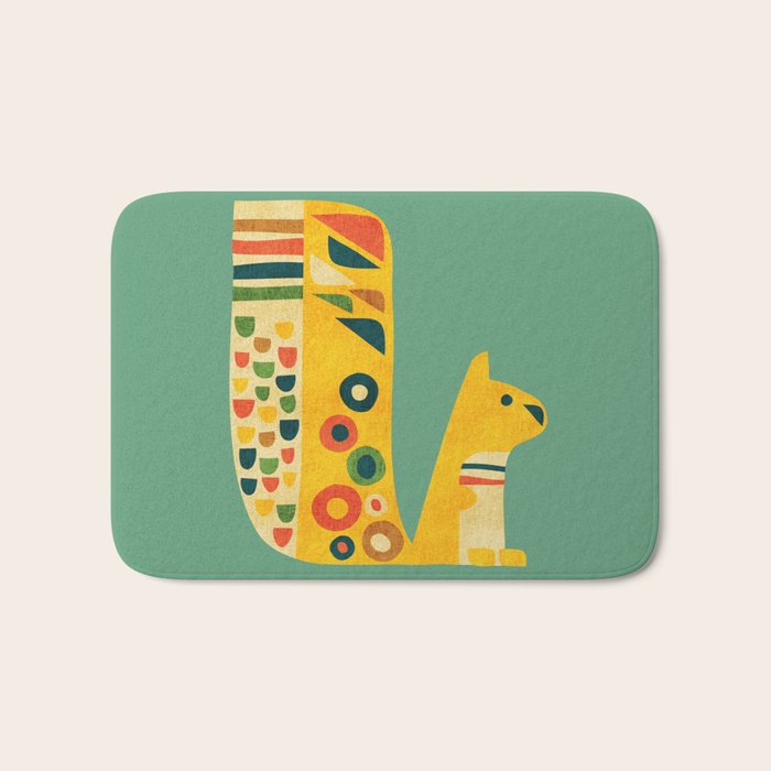 squirrel bath mat