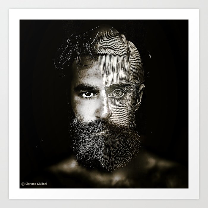 Between Reality And Fantasy Art Print By CG Creation Society6
