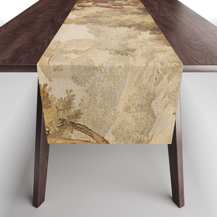 Antique 18th Century Romantic Pastoral Scene French Aubusson Tapestry ...