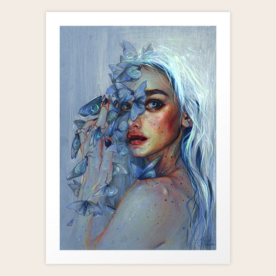 Lunar Pollen Art Print by Eva Gamayun | Society6