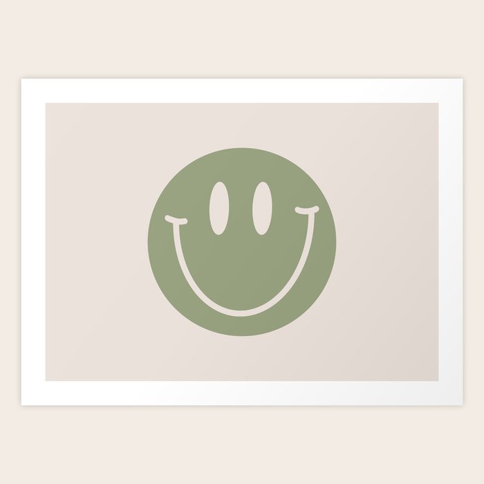Green Smiley Face Icon