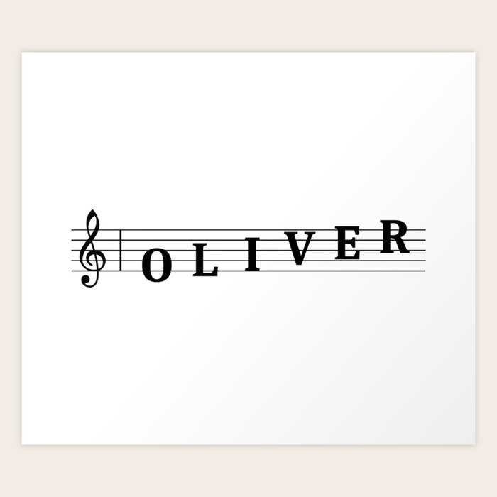 Name Oliver Art Print by gulden | Society6