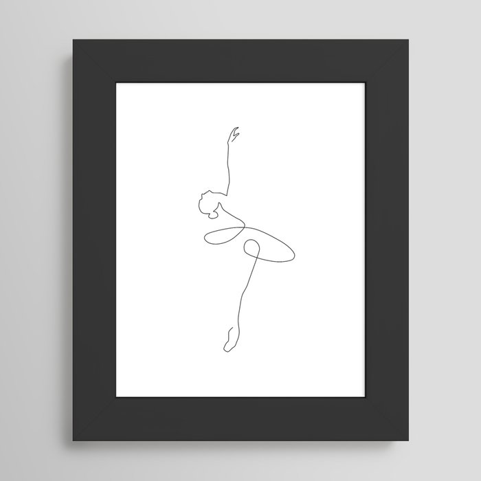 framed line drawing