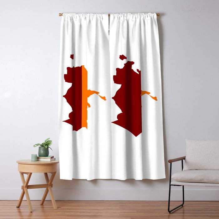 Flag Map Of Rome Blackout Curtain By Ofmany Society6