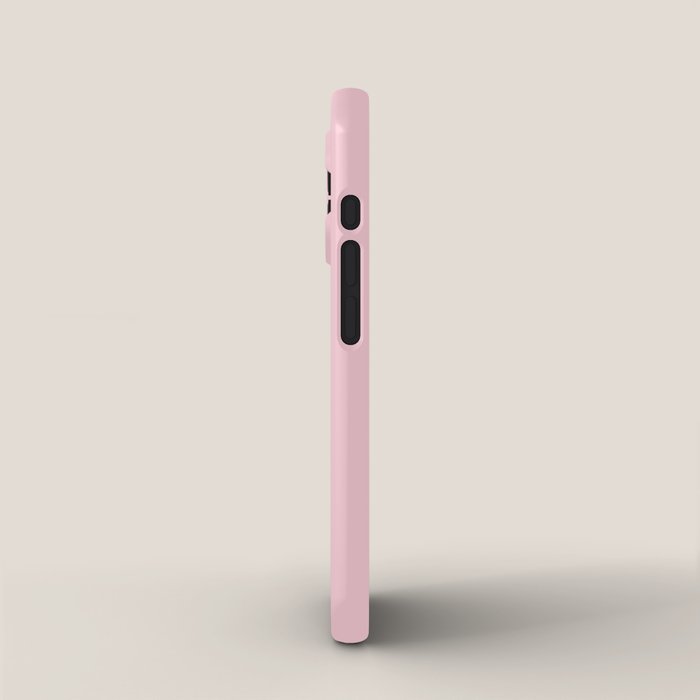 solid light pink phone case