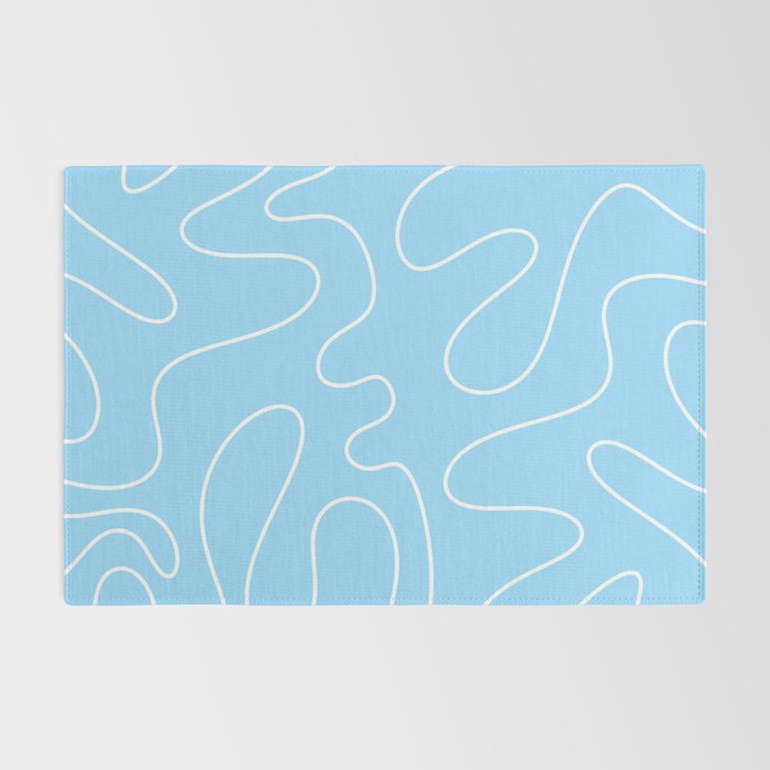 squiggle pattern rug