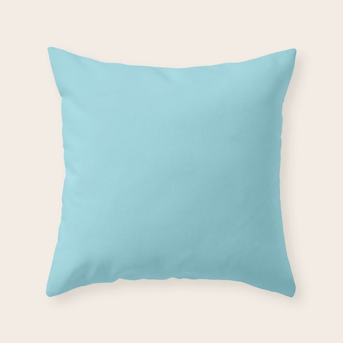 Solid Sky Blue Color Throw Pillow by PodArtist | Society6