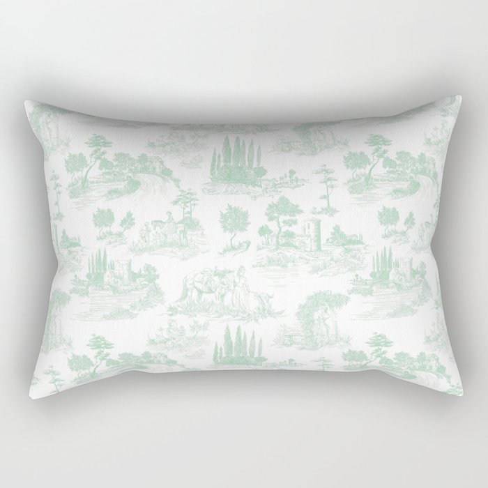 light green rectangle cushion