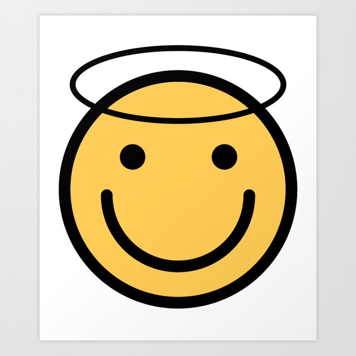 Smiley Face With Halo