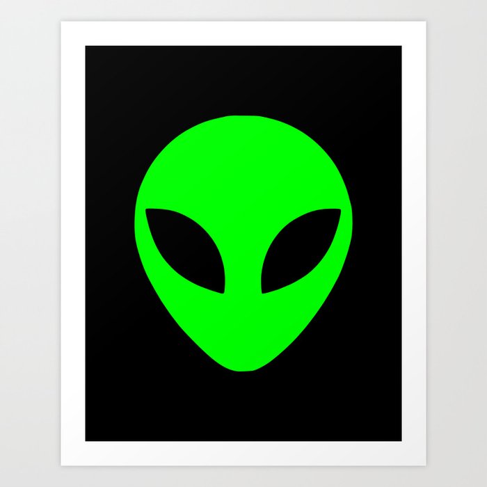 alien head green