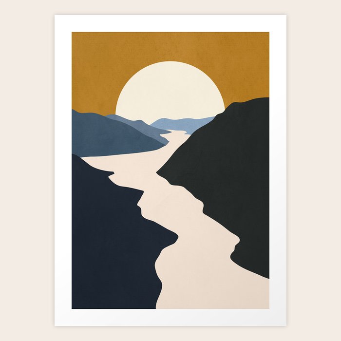 Abstract Art / Landscape 5 Art Print by ThingDesign | Society6
