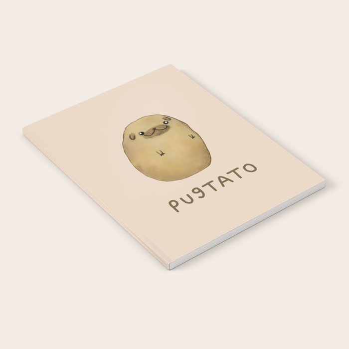Pugtato Notebook by Sophie Corrigan | Society6