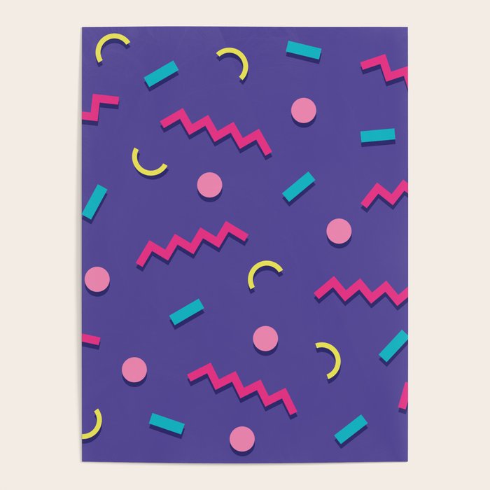 Memphis Pattern 20 - Miami Vice / 80s Retro Poster by Studio Memphis ...