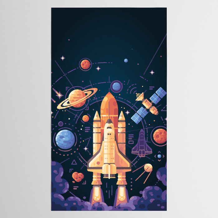 solar system tablecloth