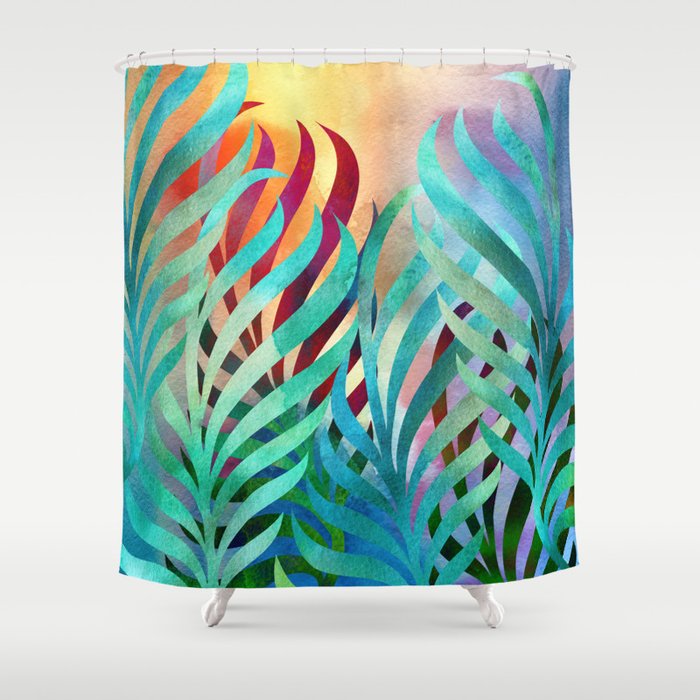 Tropical Palms Shower Curtain By Klara Acel Society6