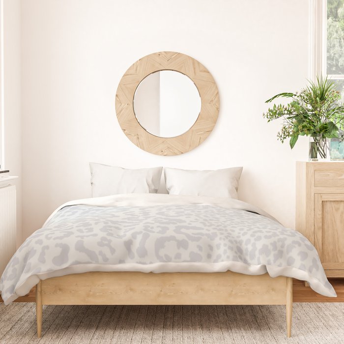 snow leopard print bedding