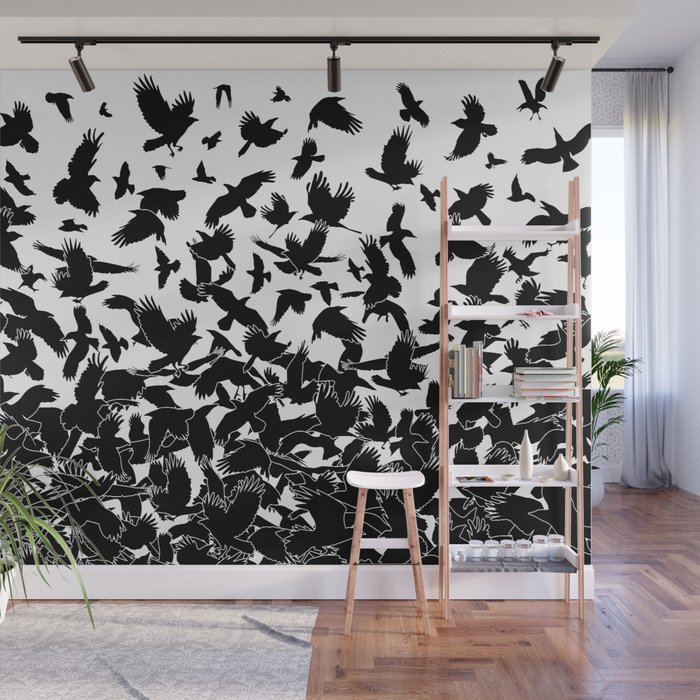 Crows Flying Wallpaper