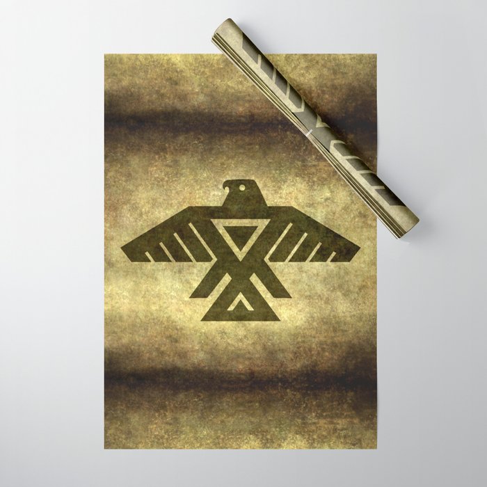 Symbol of the Anishinaabe, Ojibwe (Chippewa) on parchment Wrapping ...