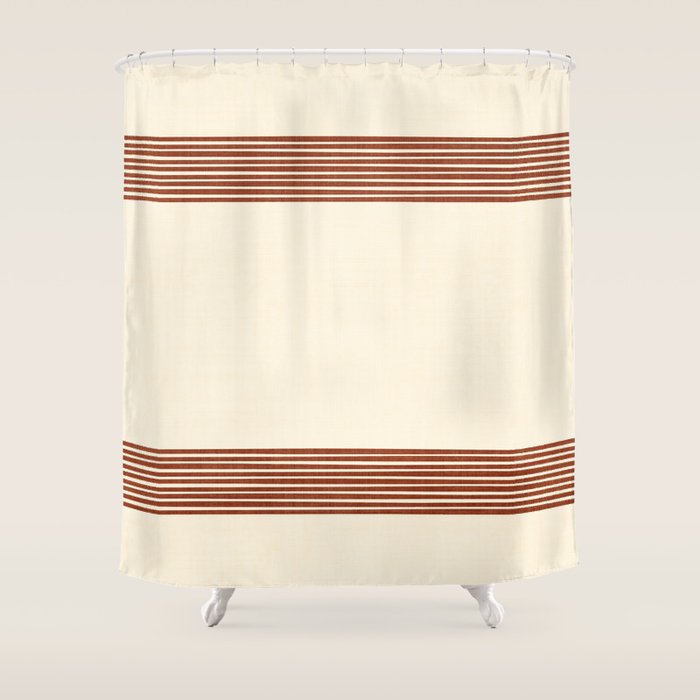 Band in Rust Shower Curtain by House of HaHa | Society6