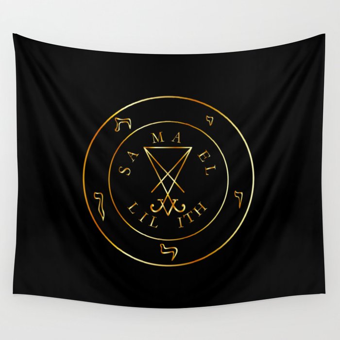 Sigil Of Lucifer Sigil Of Baphomet Samael Lilith Golden Pentagram