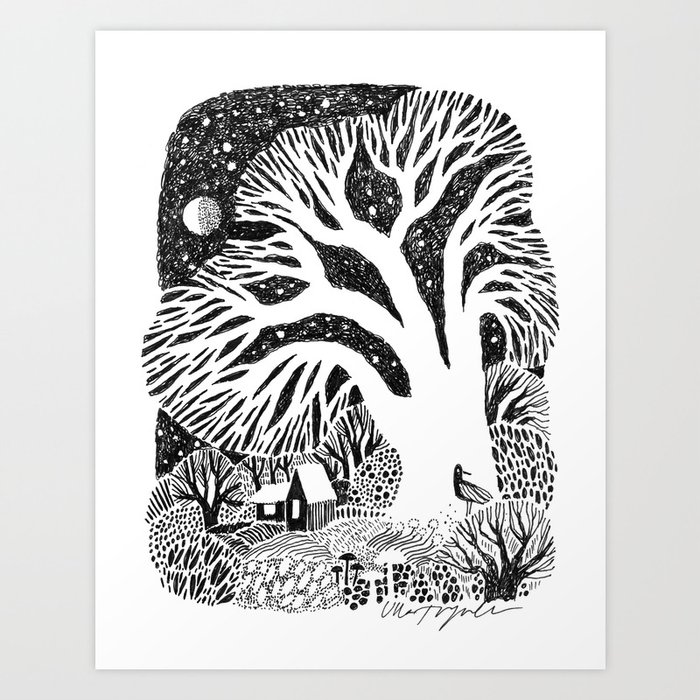 printmaking tree
