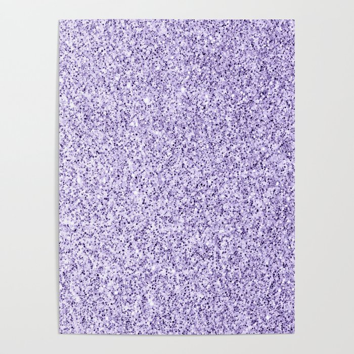 Ultra Violet Light Purple Glitter Sparkles Faux Sparkly Look Poster By