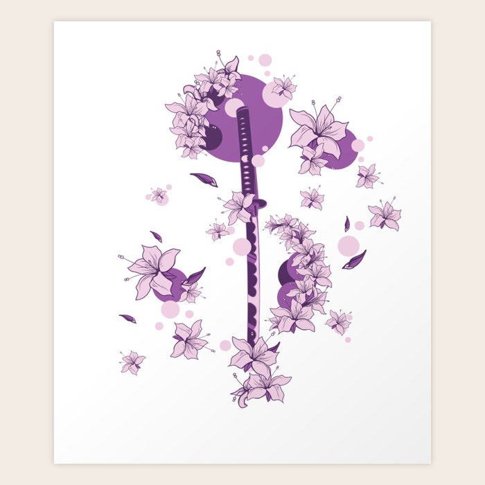 Japanese Flower Stencil