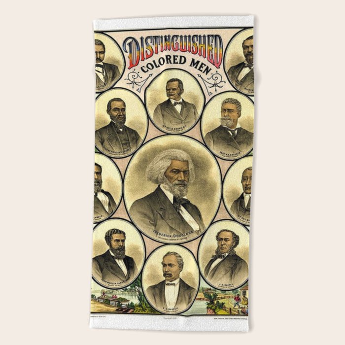 Vintage 1883 African American 'Distinguished Men of Color Poster by A ...
