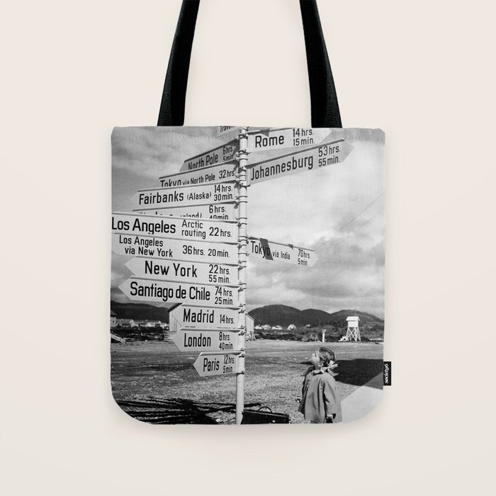 Little girl on the road again at the iconic world cities directional ...