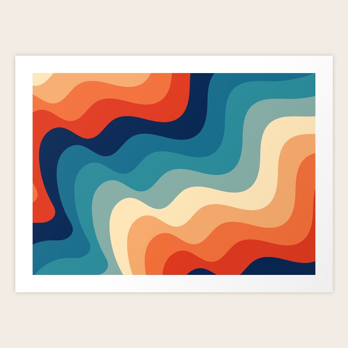 Abstract Color Line Art