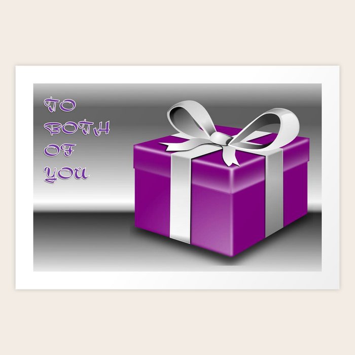 Purple Wrapped Present