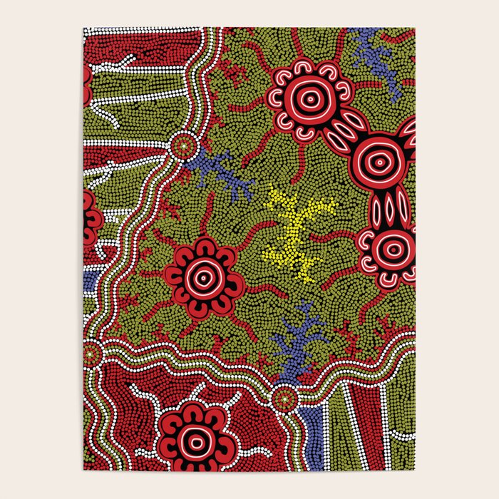 Aboriginal Art Authentic - Connections Poster by Hogarth Arts ...