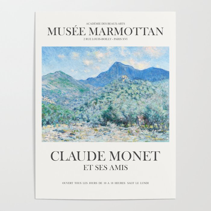 Claude Monet Art Exhibition Poster by SolarPrint | Society6