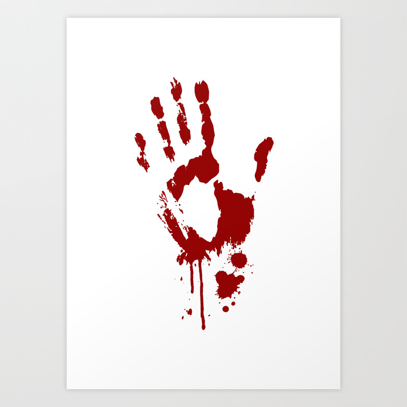 Blood Splatter Handprint
