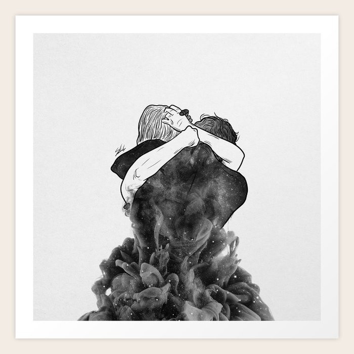 Impressive hug. Art Print by Muhammed Salah | Society6