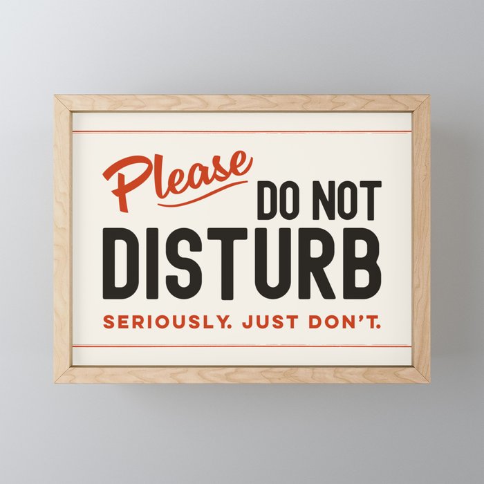 do not disturb print