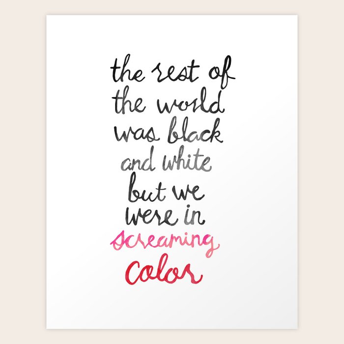 Screaming Color Art Print by Tangerine-Tane | Society6